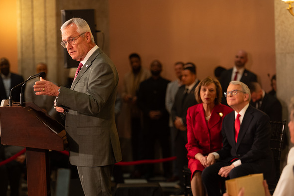 At swearing-in ceremony, Tressel said he’s ‘totally humbled and excited ...
